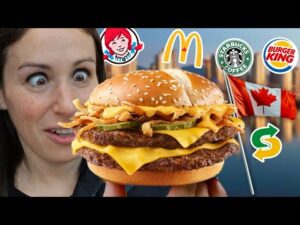 American Tries NEW Fast Food Menu Items IN Canada 🇨🇦 – The Good, The ...